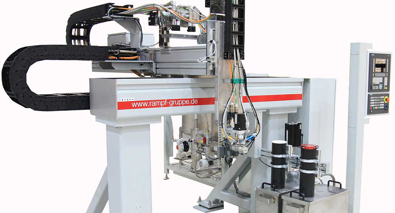 RAMPF presents dispensing robot DR-CNCe at Chinaplas 2018 - Rampf Group